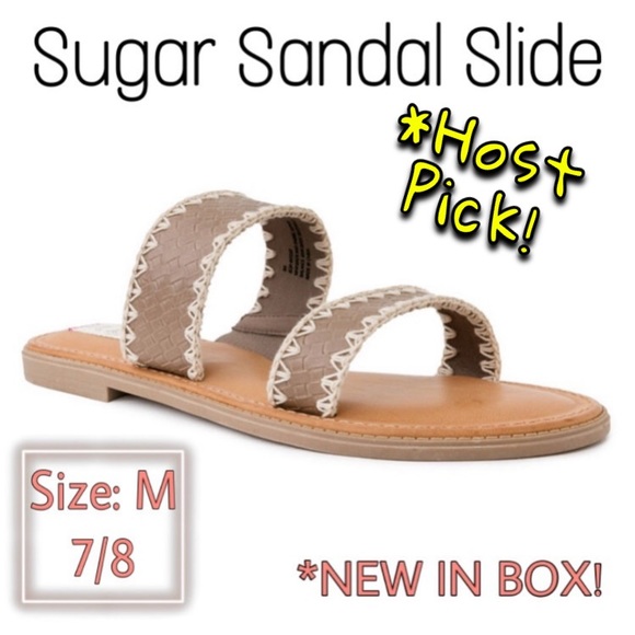 Sugar | Shoes | Sugar Sandal Slide New In Box Size M 78 Macys Boho On ...